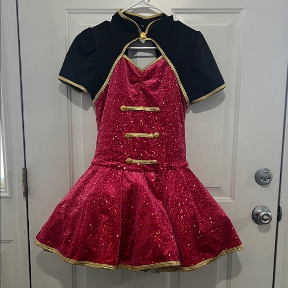Weissman | Costumes | Weissman Red And Black Sparkle Dance Costume ...